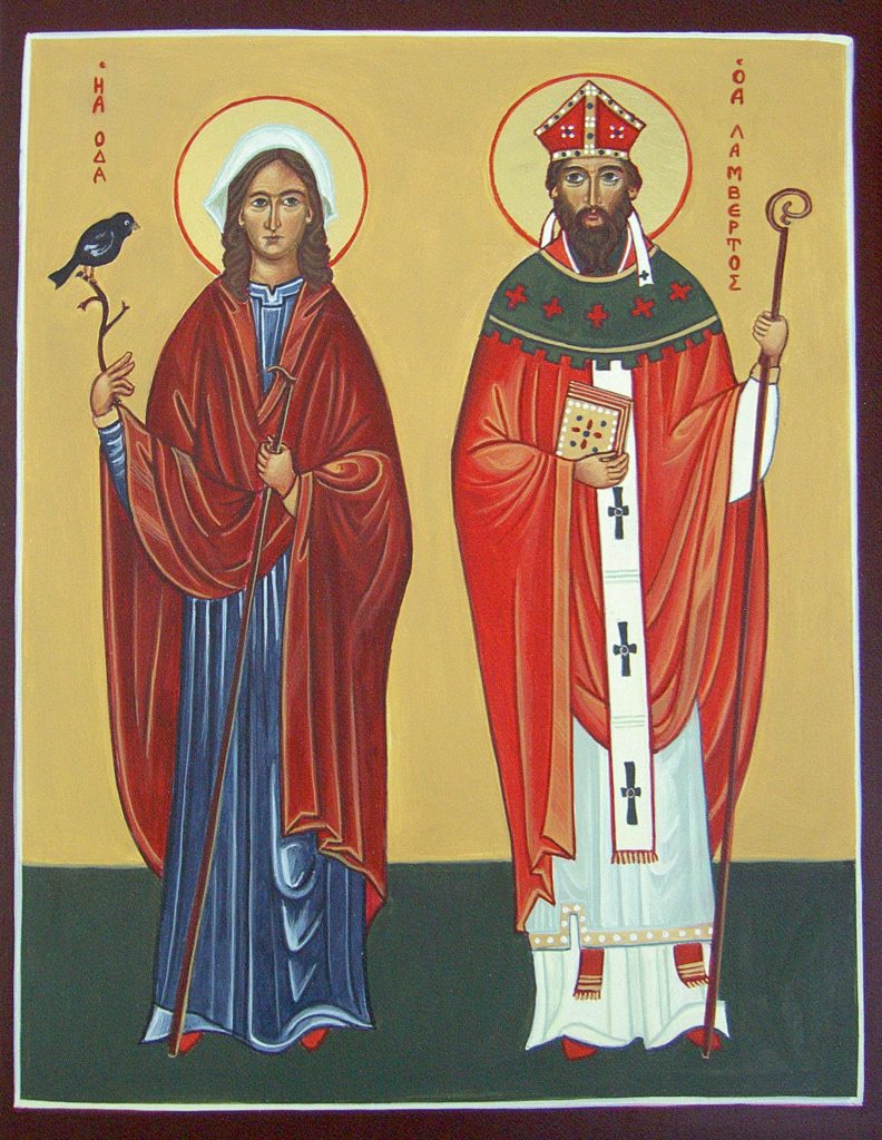 Heilige Oda en Heilige Lambertus – Liesbeth’s Iconen