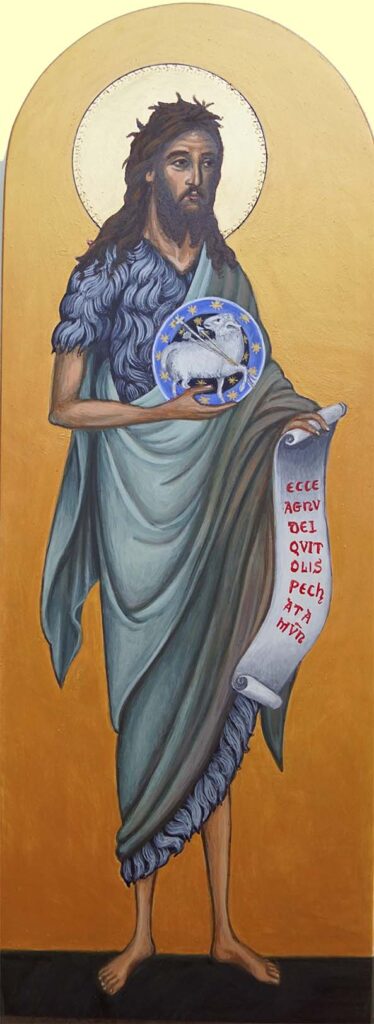 Heilige Johannes de Doper (naar Paolo Veneziano) – Liesbeth’s Iconen