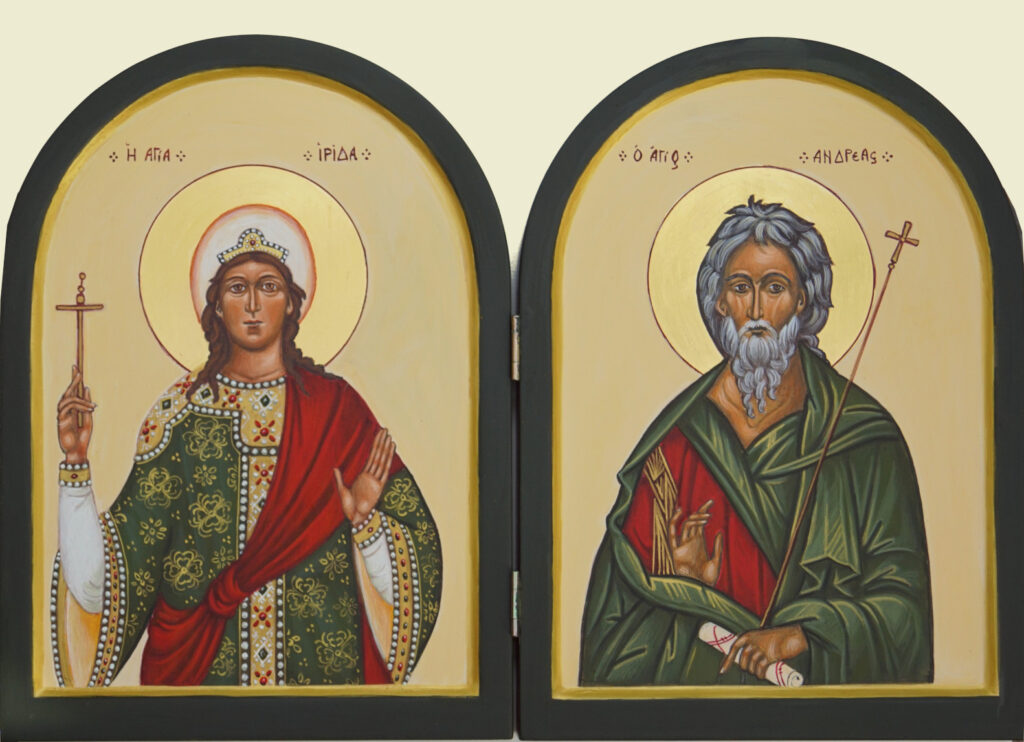 Heilige Iris en Andreas – Liesbeth’s Iconen